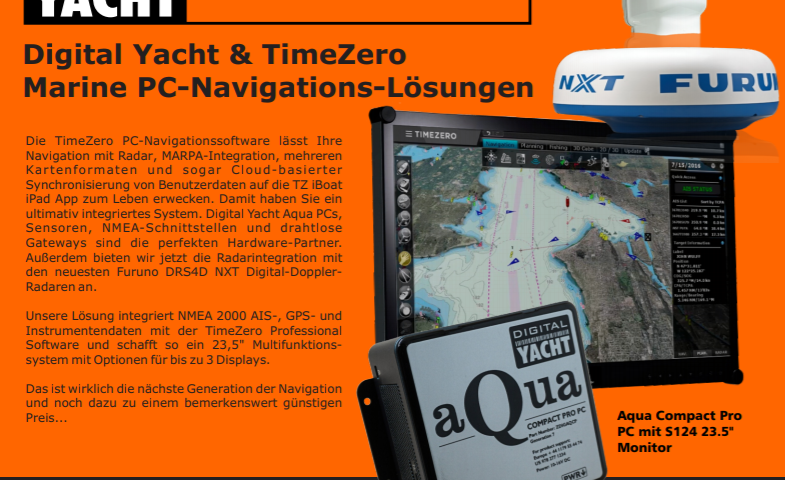 Unsere PC-Navigationslösungen mit TimeZero - Digital Yacht Deutschland